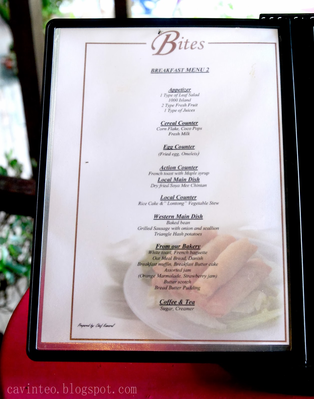 Entree Kibbles: Paya Beach Resort - Meals for the Full Board Package ...